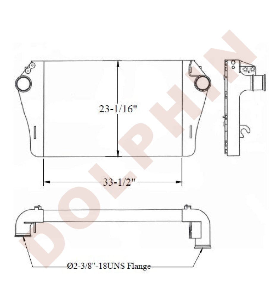 VOLVO CHARGE AIR COOLER - VHD, Mack CH & Granite (2011-2012) 33-1/2 x ...