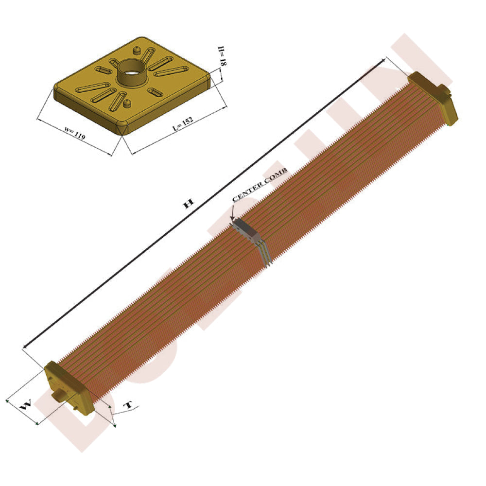 CATERPILLAR MODULAR PANEL - 30 11/16" x 4 11/16" x 4 3/4" | Dolphin ...