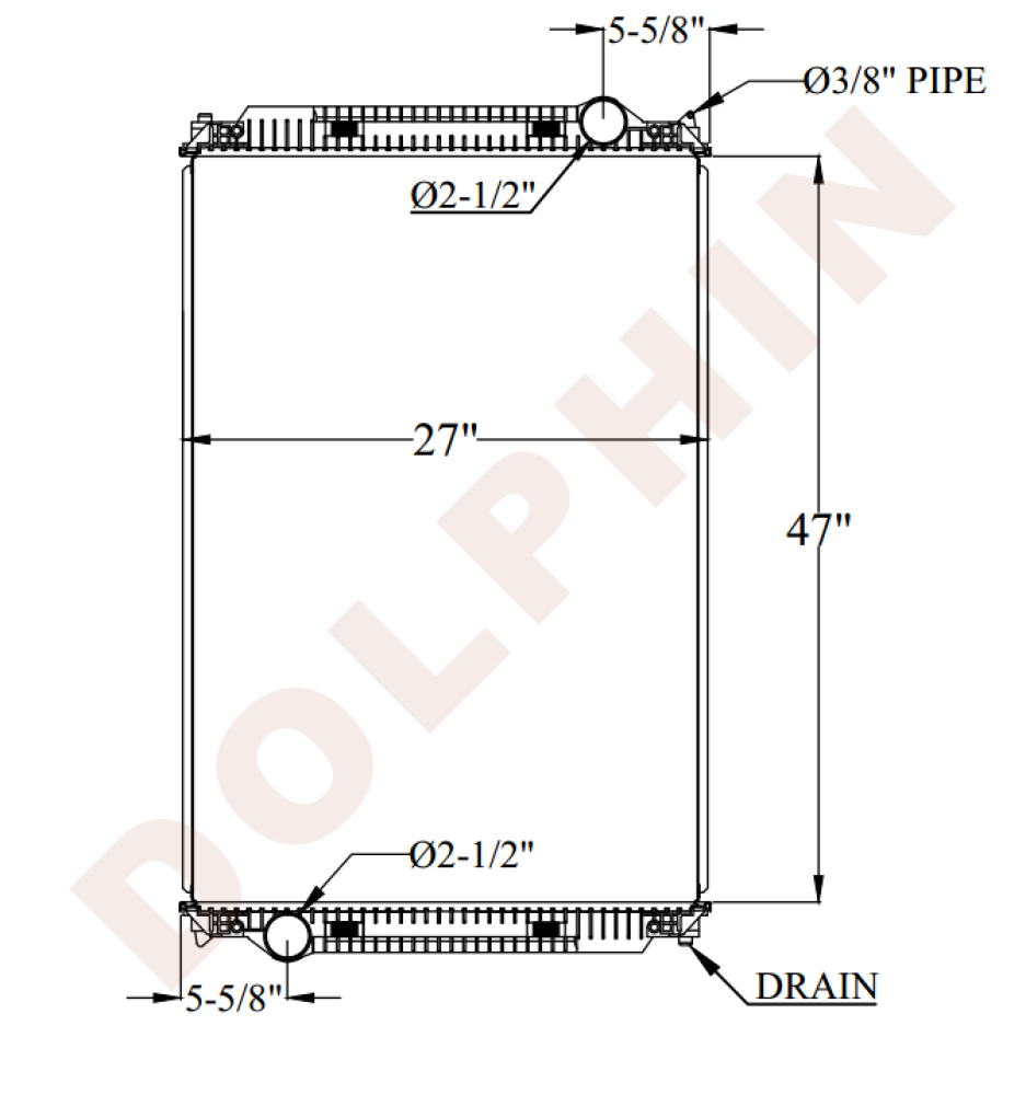 FREIGHTLINER RADIATOR - Argosy Business Class M2 (1998-2006) 47 x 27 x ...