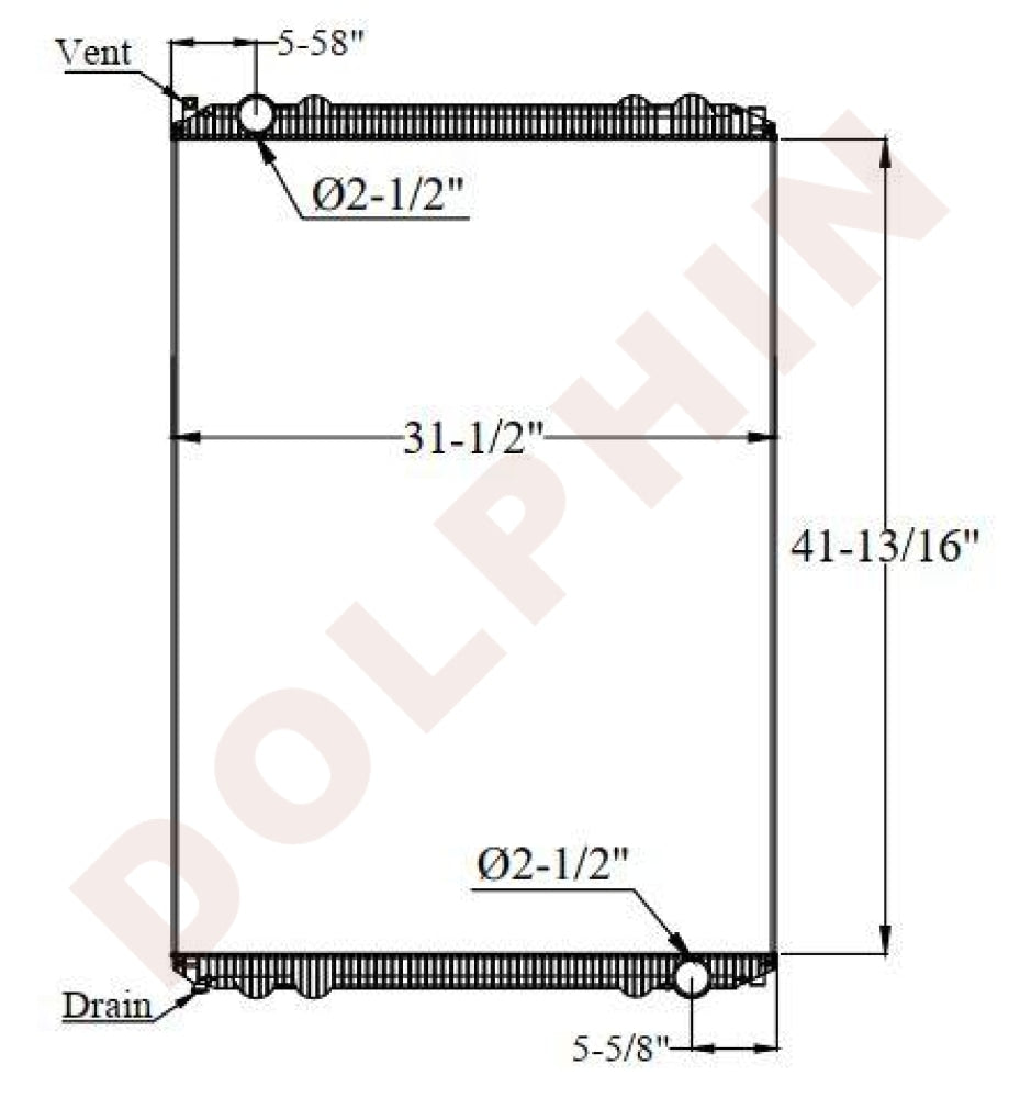 FREIGHTLINER RADIATOR - CST120 FL60 41-13/16 x 31-1/2 x 1-3/4 ...