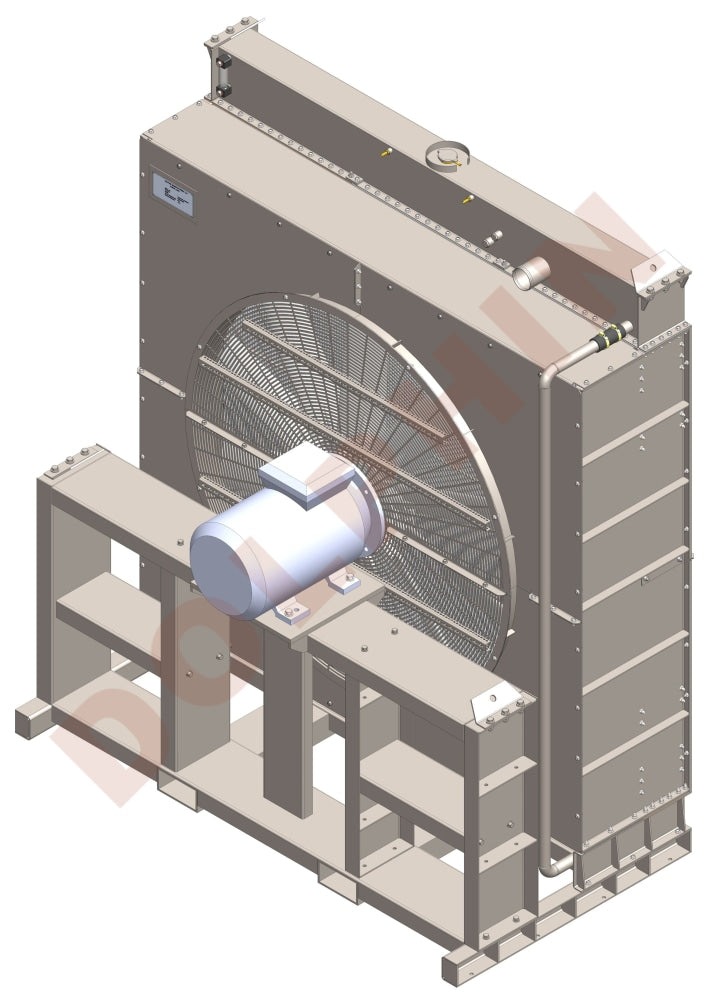 GAS ENGINE RADIATOR, Overall Size : 101" x 86-5/8" x 50" | Dolphin Heat ...