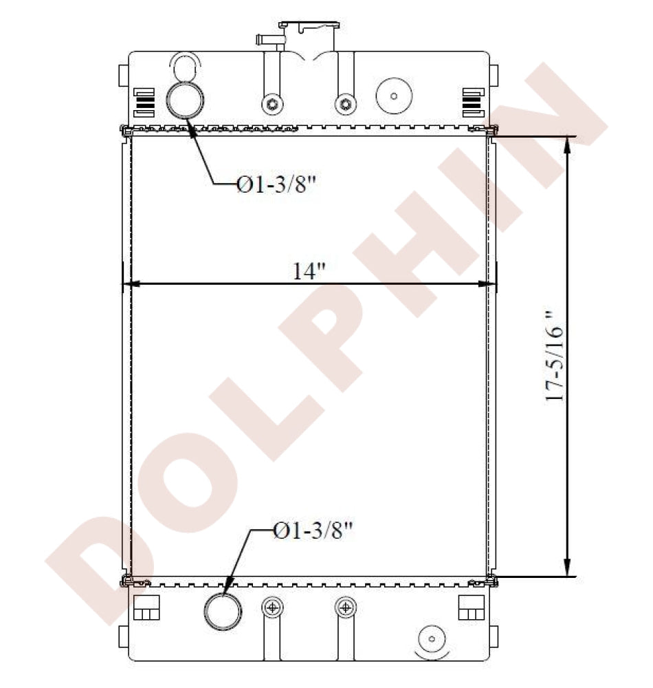 PERKINS GENERATOR RADIATOR - TPN441,403A-11,403D-11 17-5/16'' x 14'' x ...