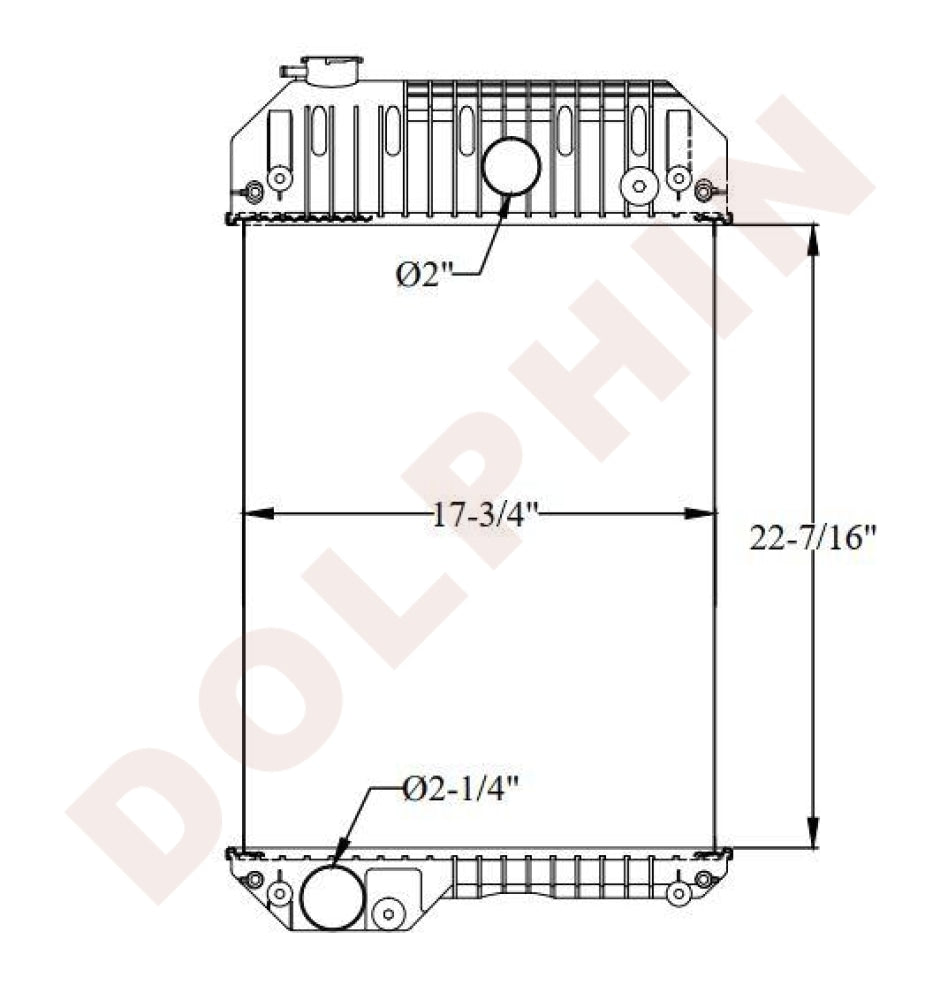 PERKINS GENERATOR RADIATOR 22-7/16'' x 17-3/4'' x 4'' | Dolphin Heat ...