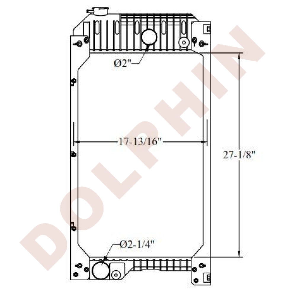 PERKINS GENERATOR RADIATOR 26-3/4" x 17-13/16" x 4" | Dolphin Heat ...
