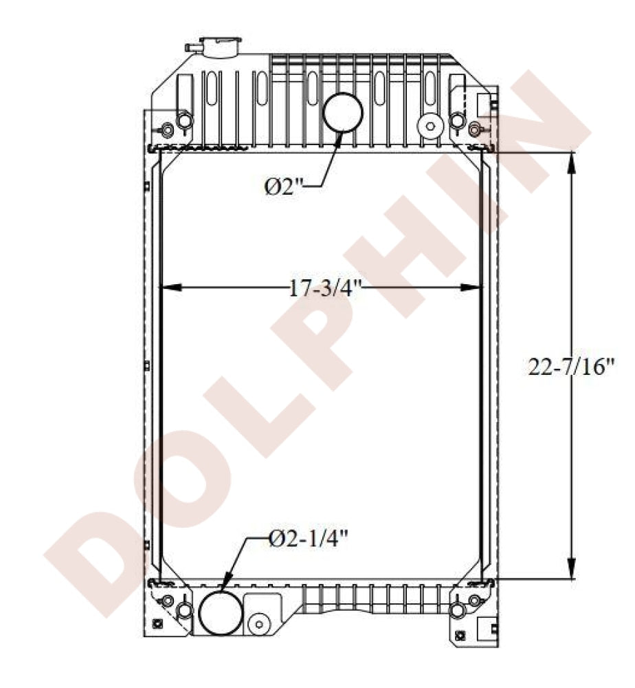 PERKINS GENERATOR RADIATOR 22-7/16'' x 17-3/4'' x 4'' | Dolphin Heat ...
