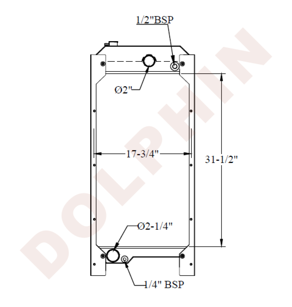 PERKINS RADIATOR - Extex crushing plant C10 31-1/2'' x 17-3/4'' x 4 ...