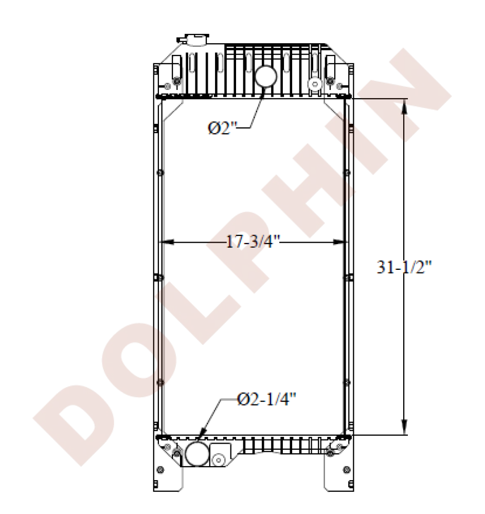 Radiator for PERKINS. EXTEC CRUSHING PLANT / C10 | Dolphin Heat ...